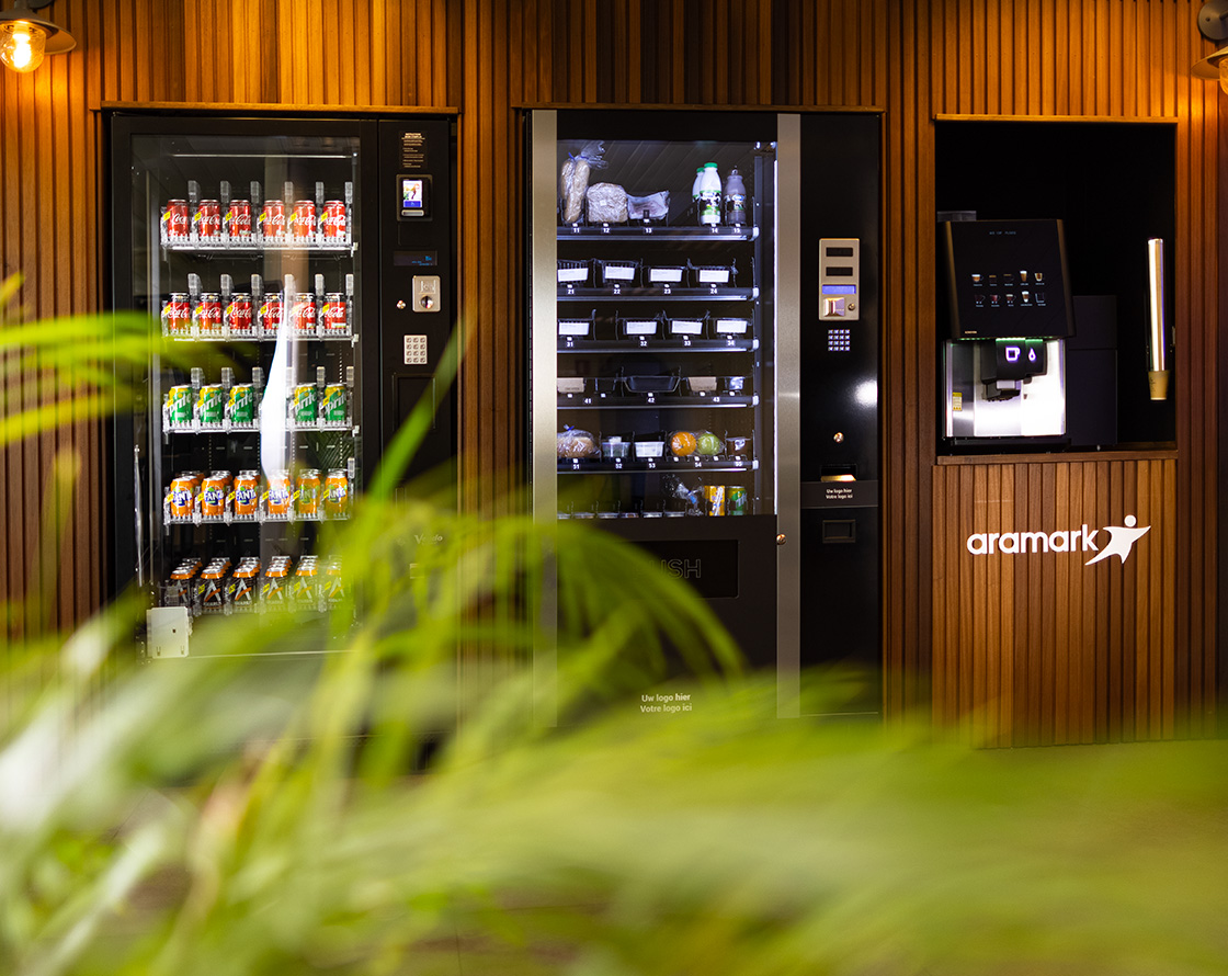 Un look uniforme grâce à notre nouveau Vending Wall - Aramark